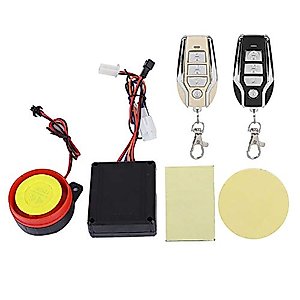 125Db 12V Electric Bike Anti Theft Alarm System Waterproof Streetcar Security Alarm with Remote Control Engine Start Function for Motorcycle Electric Bike