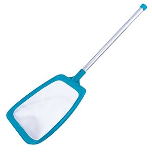 U.S. Pool Supply Professional Spa, Hot Tub, Pool Hand Leaf Skimmer Net with 17" Aluminum Pole - Ultra Fine Mesh Netting, Clean the Finest Debris - Pond, Kid Kiddie Inflatable Pool Cleaning Maintenance