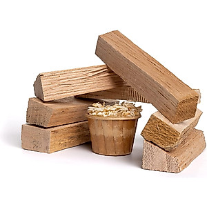 Superior Trading Co. Oak Mini Fire Stick w/Fire Starter Pods for BBQ Grill, Pizza Oven, Wood Stove — USDA Certified Kiln Dried Wood 6" Pieces in Carton Box, BBQ Accessories, 30 Lbs