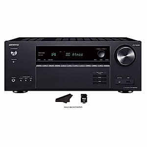 Onkyo TX-NR6050 + 7.2 Channel Network Home Theater | Smart AV Receiver | 8K/60, 4K/120Hz | 90W | HDR | VRR | DTS | Dolby Atmos | ALLM | QFT | Includes Kwalicable Micro SD Card & Cleaning Cloth