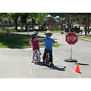Enjoyist 2-Pack Stop Sign Street Slow Warning Reflective Signs 12"x 12" 40 Mil Rust Free Aluminum Sign, UV Protected and Weatherproof