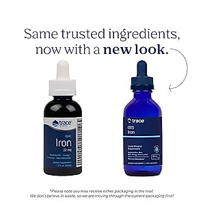 Trace Minerals Ionic Iron 22 mg - Dietary Supplement to Support Immune System Health & Energy - Liquid Ionic Trace Mineral Supplement with Ferrous Sulfate - 1.9 fl oz (About 46 Servings)