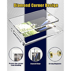 Magnetic Card Holders 24 Pack, 35PT One Touch Card Holder for Trading Card, Baseball Card, Sports Card