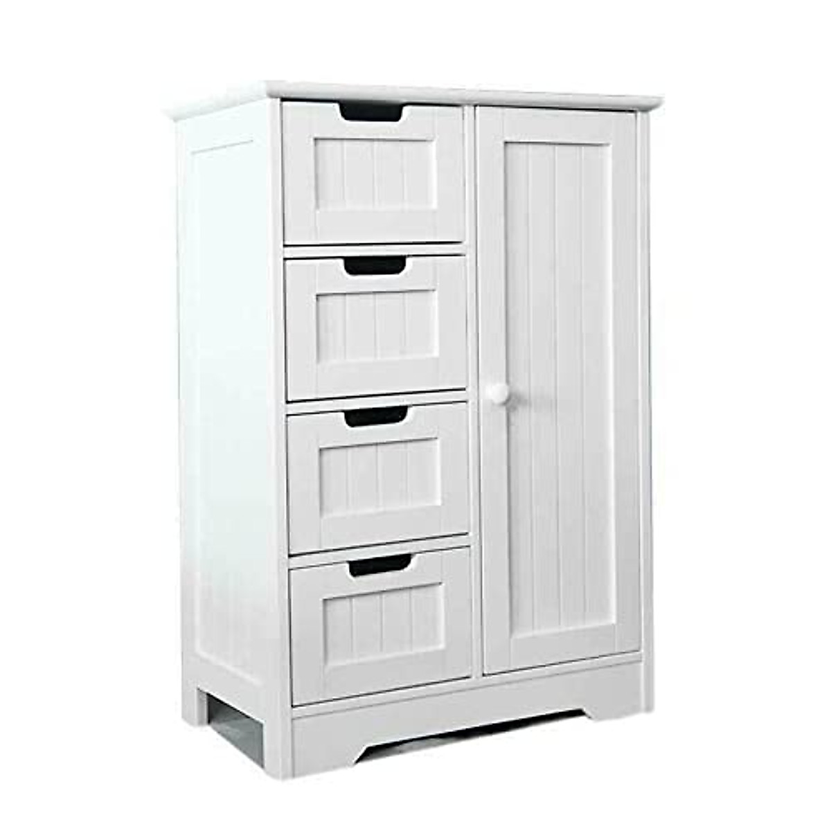 MAXCBD Nightstand Bedside Table Drawer Cabinet Storage Cabinet with Door 4 Drawers Wood Storage Cabinet Kitchen Bedroom Bathroom Storage Cabinet Storage Tower Dresser