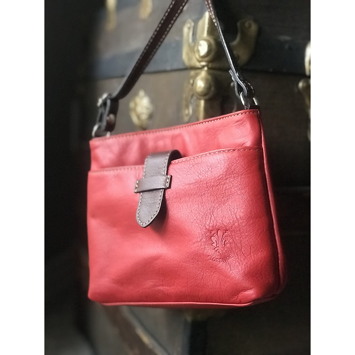 LaGaksta Lilly Mini Crossbody Bag (Red Brown)