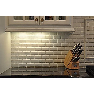 2x4 White Beveled Polished Carrara Marble Tile Backsplash Wall