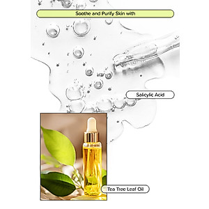 I Dew Care Skincare Set - Tea Tree-O Starter Kit | Salicylic Acid & Tea Tree Oil, Acne Care Treatment, Cleanser, Sheet Masks, and Roll-On Face Oil, Travel Size, TSA Friendly Size