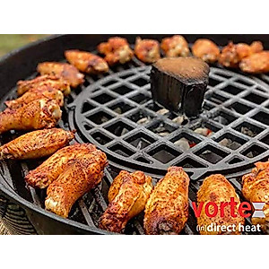 Genuine Medium BBQ Vortex GIFT PACK for wsm Kettle 22 26.75 Big Green Egg kamado - 3 PC