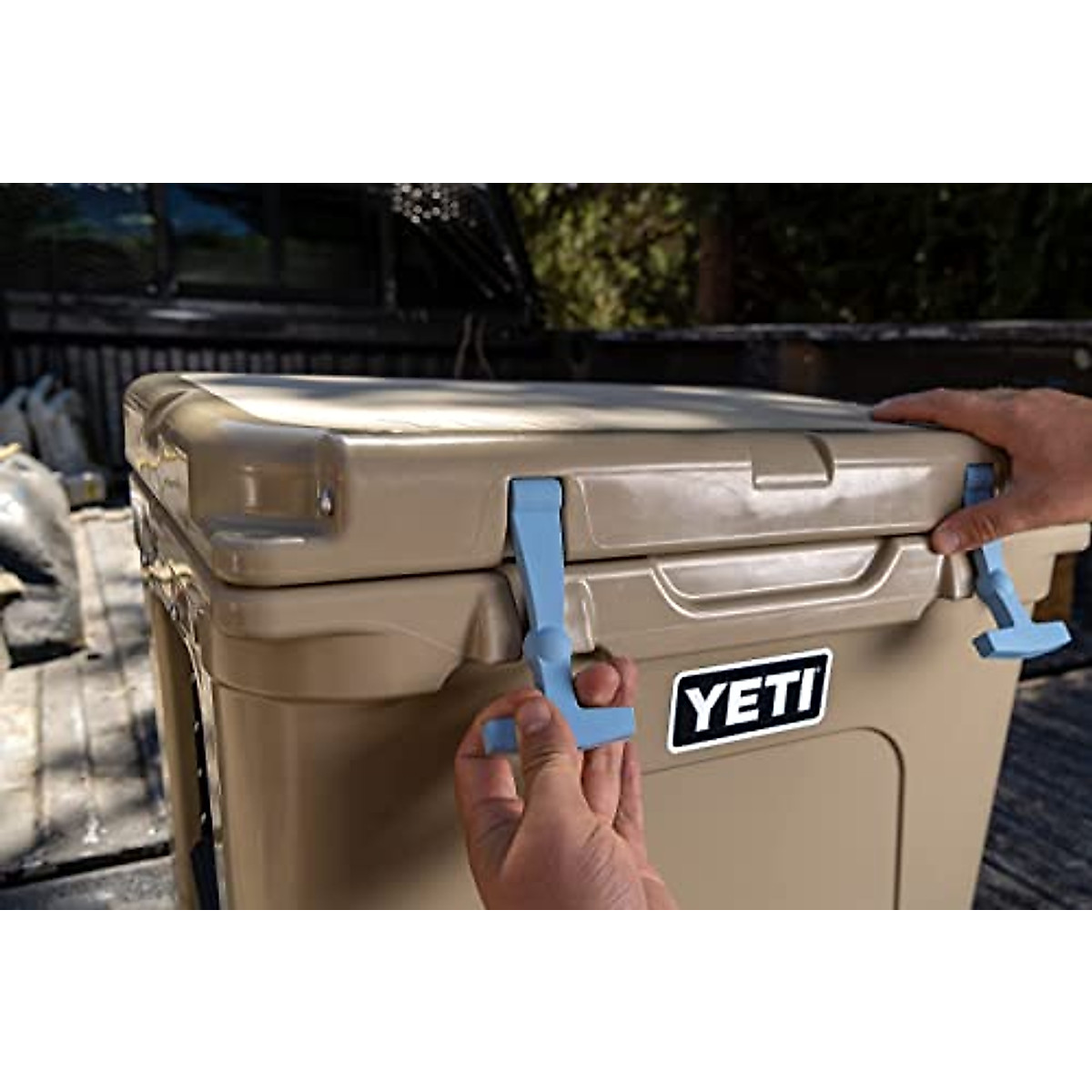 Gorilla Gear Replacement Latches (2-Pack) Compatible with Yeti Tundra Yeti Roadie & Other Hard Coolers - Custom Made Yeti Accessories - Large Durable Easy to Install on Yeti Latches (Carolina Blue)