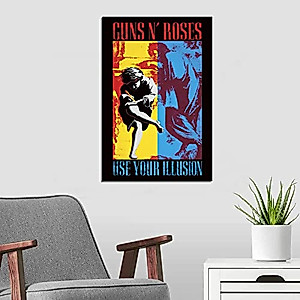Guns N Roses Use Your Illusion Canvas Art Poster and Wall Art Picture Print Modern Family Bedroom Decor Posters 08x12inch(20x30cm)