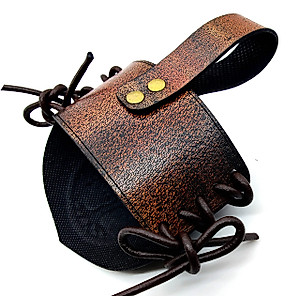5MoonSun5's Medieval Viking Leather Belt Attachment Genuine Leather Hanger/Holster/Holder for 12" to 16'' Viking Drinking Horn Handcrafted Accessory securely attaching it to your belt, bag,or backpack