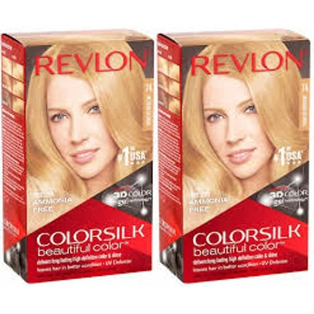 Revlon ColorSilk Hair Color [74] Medium Blonde 1 Each (Pack of 3)