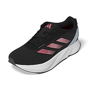 adidas Women's Duramo SL Sneaker, Core Black/Pink Fusion/Grey, 7