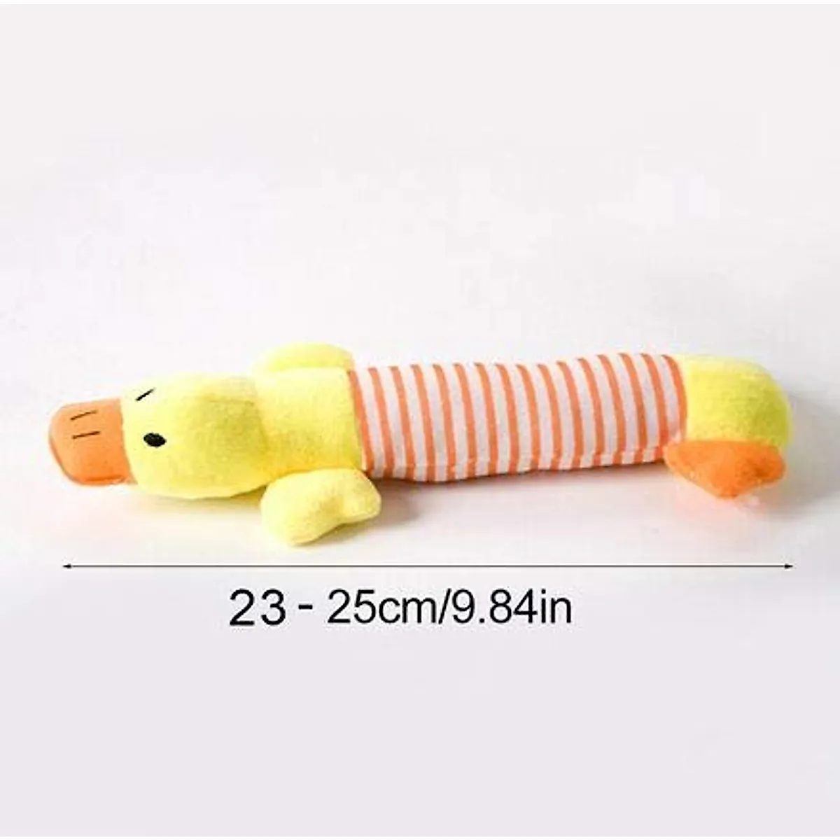Cute Pet Dog Cat Plush Squeak Sound Dog Toys Funny Fleece Durability Chew Molar Toy Fit for All Pets Elephant Duck Pig (E)