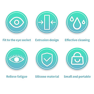 Wash Eye Cups | Soft Silicone Eye Cleansing Cup | Portable Eye Washer for Home and Travel | Effective Eye Bath for Men, Women, and Children | Gentle Eye Hygiene Solution