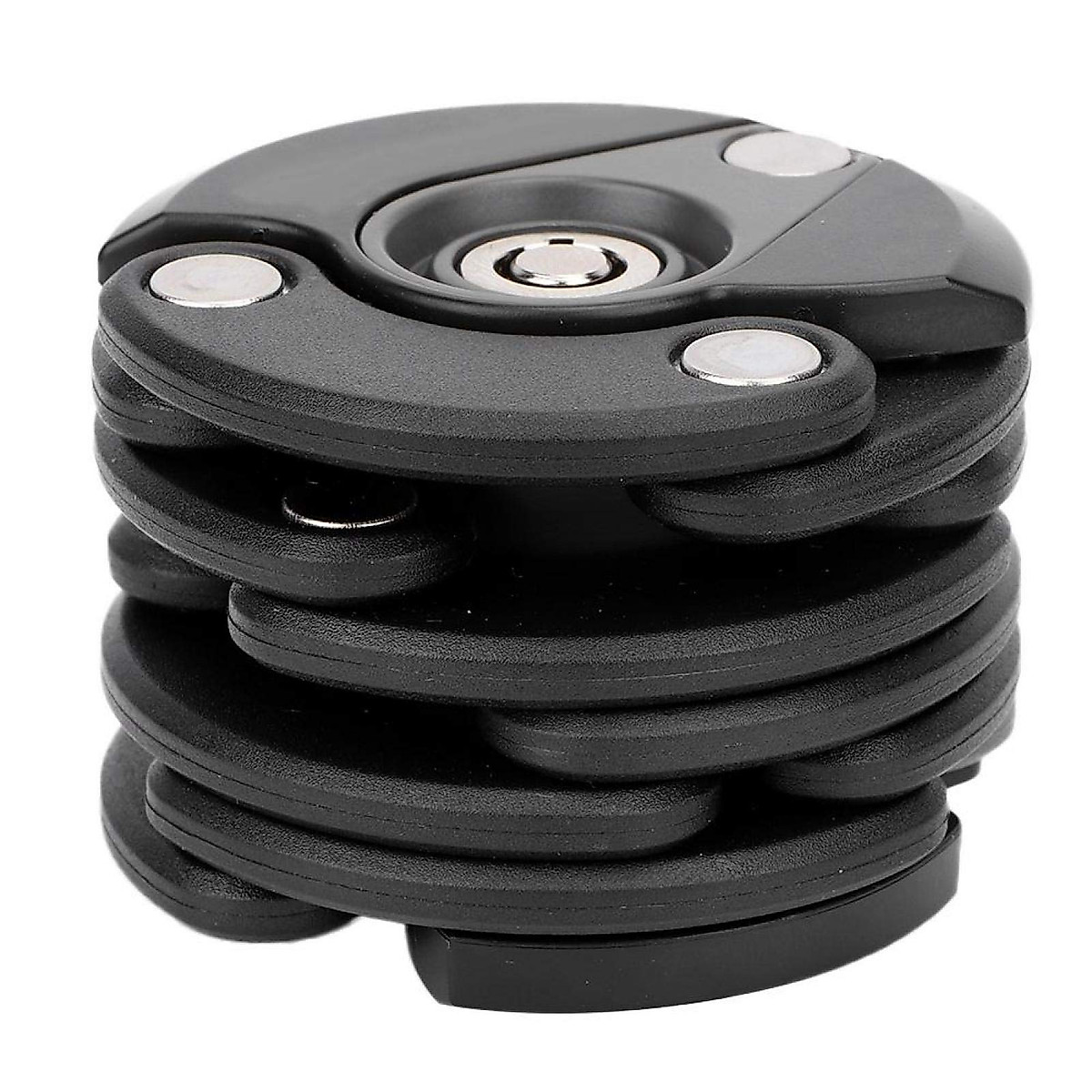 EVTSCAN Anti Theft Hamburg Bicycle Folding Lock Collapsible Metal Chain Cable Safety Lock with 3 Keys for Electric Bike & Mountain Bike