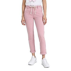 PAIGE Women's Christy high Rise Drawstring Tapered Pant in Vintage Muted Mauve, 33