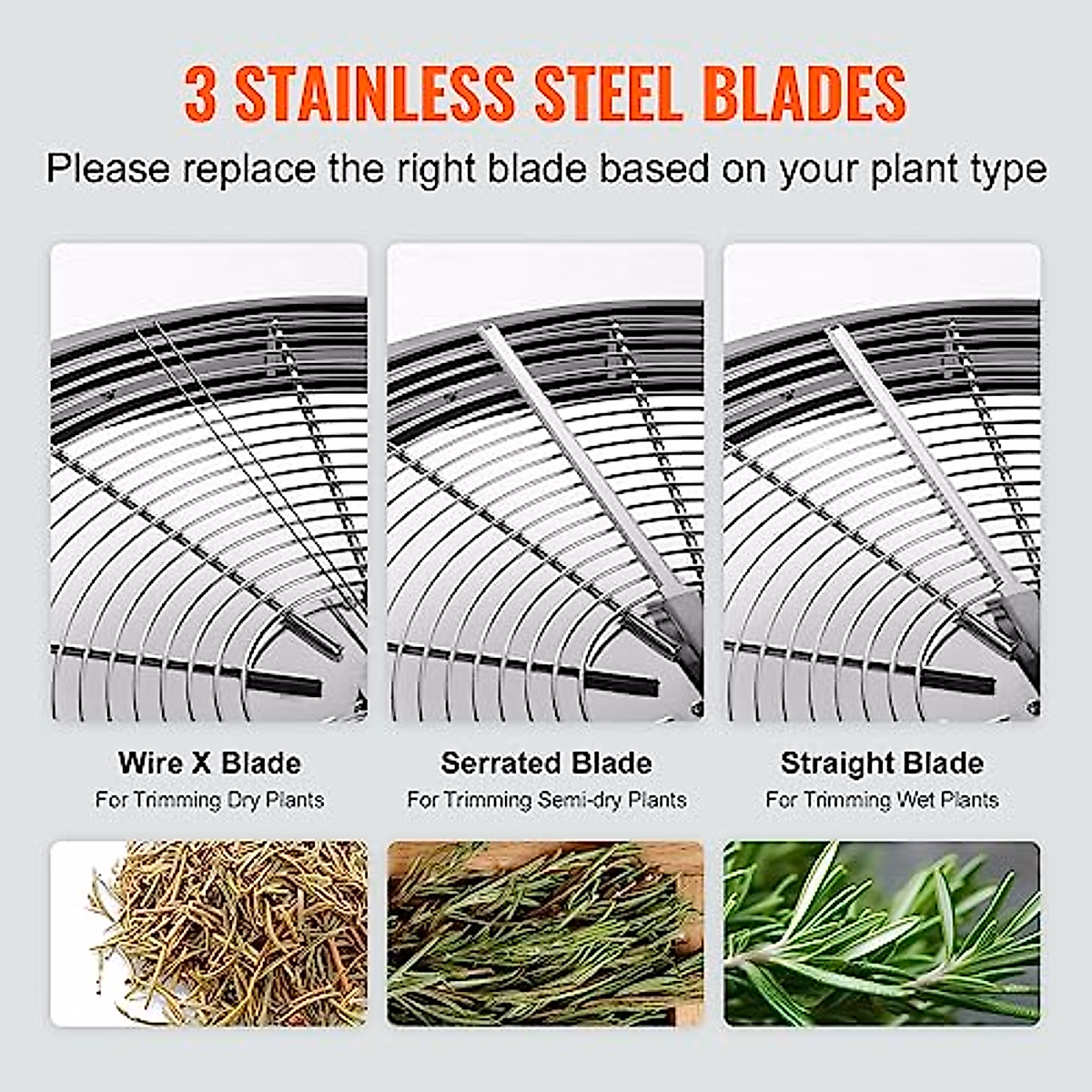 VEVOR Bud Leaf Trimmer with 19inch Trimming, SS Blades for Twisted Spin Cut Clear Visibility Dome, Foldable Herb Drying Rack and Hand Pruner, 19" Manual Bowl-Shape