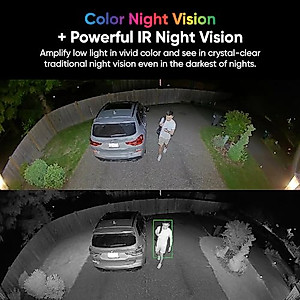 WYZE Floodlight Camera Pro, 3000-Lumen LEDs, 180° Wide View, 2K HD Outdoor Security Camera, Motion Detection, 105dB Siren, Cloud & Local Storage, Color Night Vision, for Home Surveillance, Wired