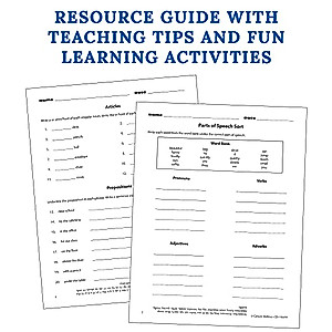 Carson Dellosa Boho Birds Parts of Speech Bulletin Board Set—Parts of Speech Chart and Pieces With Definitions and Sentence Examples, Blank Practice Writing Cards, Classroom Boho Decor (26 pc)