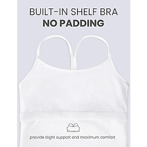 CRZ YOGA Butterluxe Y Back Maternity Tank Tops for Women Ruched Pregnancy Basic Camisole Sleeveless Athletic Yoga Shirts White Large