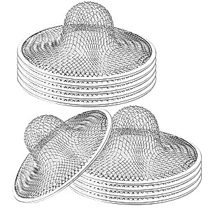 10pcs Mesh Sink Strainer, 2.75" Top/1" Stainless Steel Slop Basket Filter Trap, Metal Kitchen Drain Strainer, Hair Basket Drain - Fits Most Kitchen Sinks, Bathroom Sinks,Shower Drains,Floor Drain