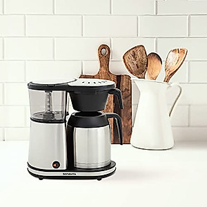 Bonavita Connoisseur 8 Cup Drip Coffee Maker Machine, One-Touch Pour Over Brewer w/ Thermal Carafe, Hanging Filter Basket, SCA Certified, 1500 Watt, BPA Free, Stainless Steel, BV1901TS