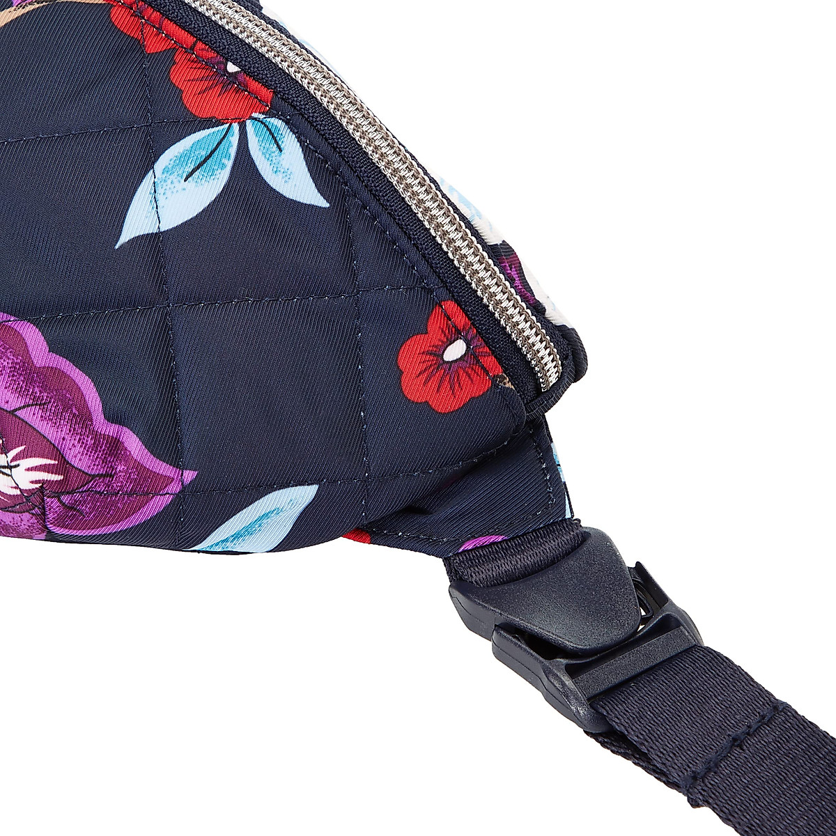 Vera Bradley Women's Performance Twill Convertible Crossbody Belt Bag With RFID Protection, Mayfair in Bloom, One Size