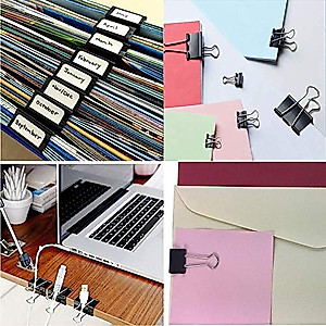 48 Pieces Extra Binder Clips,2 Inch Width,Paper Clips Extra Large for Office Supplies (Black)