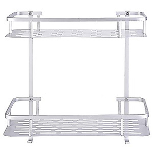 Aluminum Bathroom Storage Rack, Bathroom Storage Shelf, Sturdy Living Room for Home Bathroom Kitchen