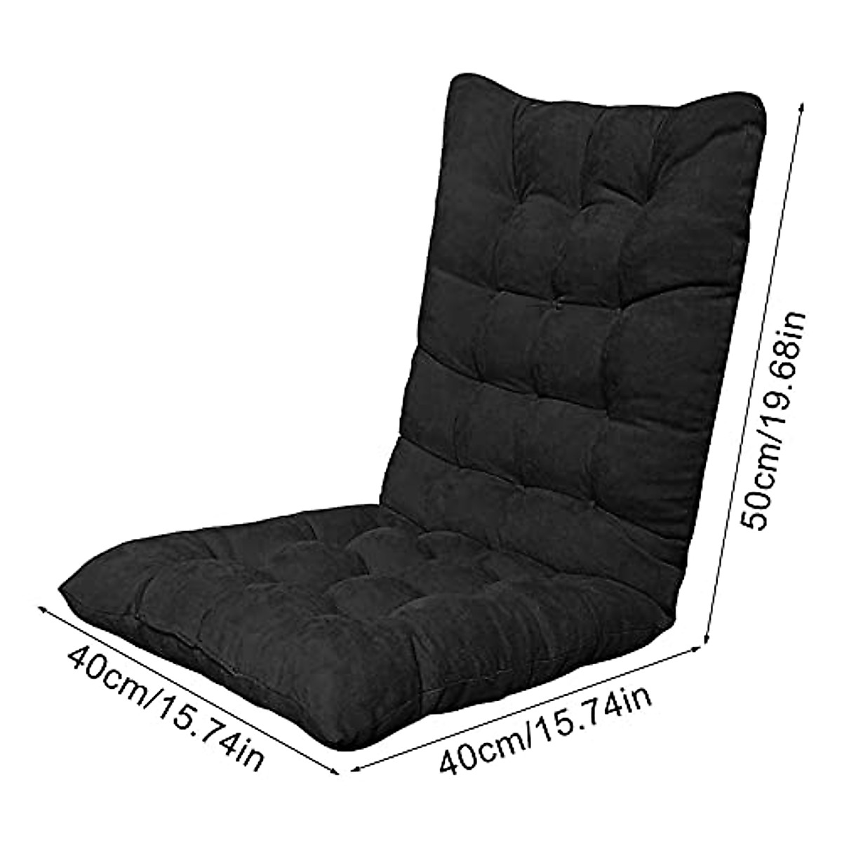 Kumprohu Rocking Chair Cushion, Chair Cushions and Pads Premium Tufted Pads Tufted Pads Non Skid Slip Backed Chair Pads for Desk Chair, Dining Chairs and Chair Black