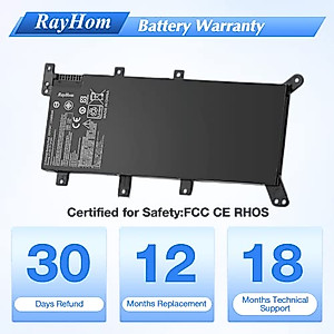 RayHom C21N1347 New Laptop Battery - for Asus X555 X555LA X555LD X555LN A555L K555L Y583LD W519LD K555LD K555LA R556L VM590L Series 2ICP4/63/134