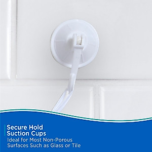 Kenney Hanging Mesh Suction Shower Organization Caddy, White