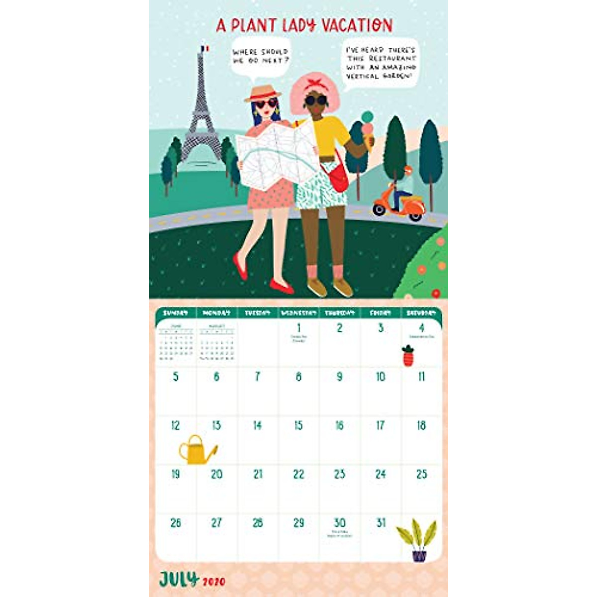 Crazy Plant Lady Mini Wall Calendar 2020