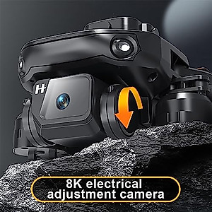 Drone With Camera For Adults, Foldable Fpv Drone With Electrionic Regulation Dual 1080p Wifi Camera Gesture Control Rc Quadcopter For Kids Adults