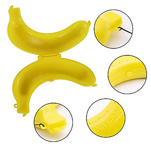 FUDTRO Cute Fruit Banana Protector Box Holder Case Lunch Container Storage Banana Case Kitchen Tools Plastic