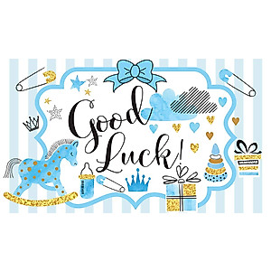 Diaper Raffle Tickets - It's A Boy - Set of 50 Double-Sided Raffle Cards - Blank Baby Shower Stationery - Fun and Colorful Baby Shower Supplies for Under $15!