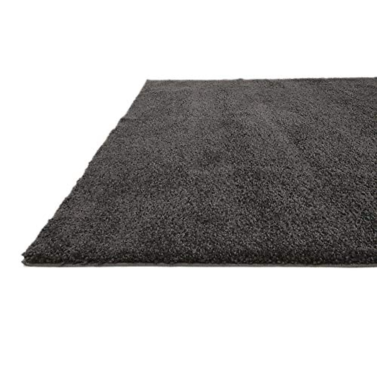 Unique Loom Solo Collection Area Rug - Calabasas (7' 10" x 10' Rectangle, Charcoal/ Black)