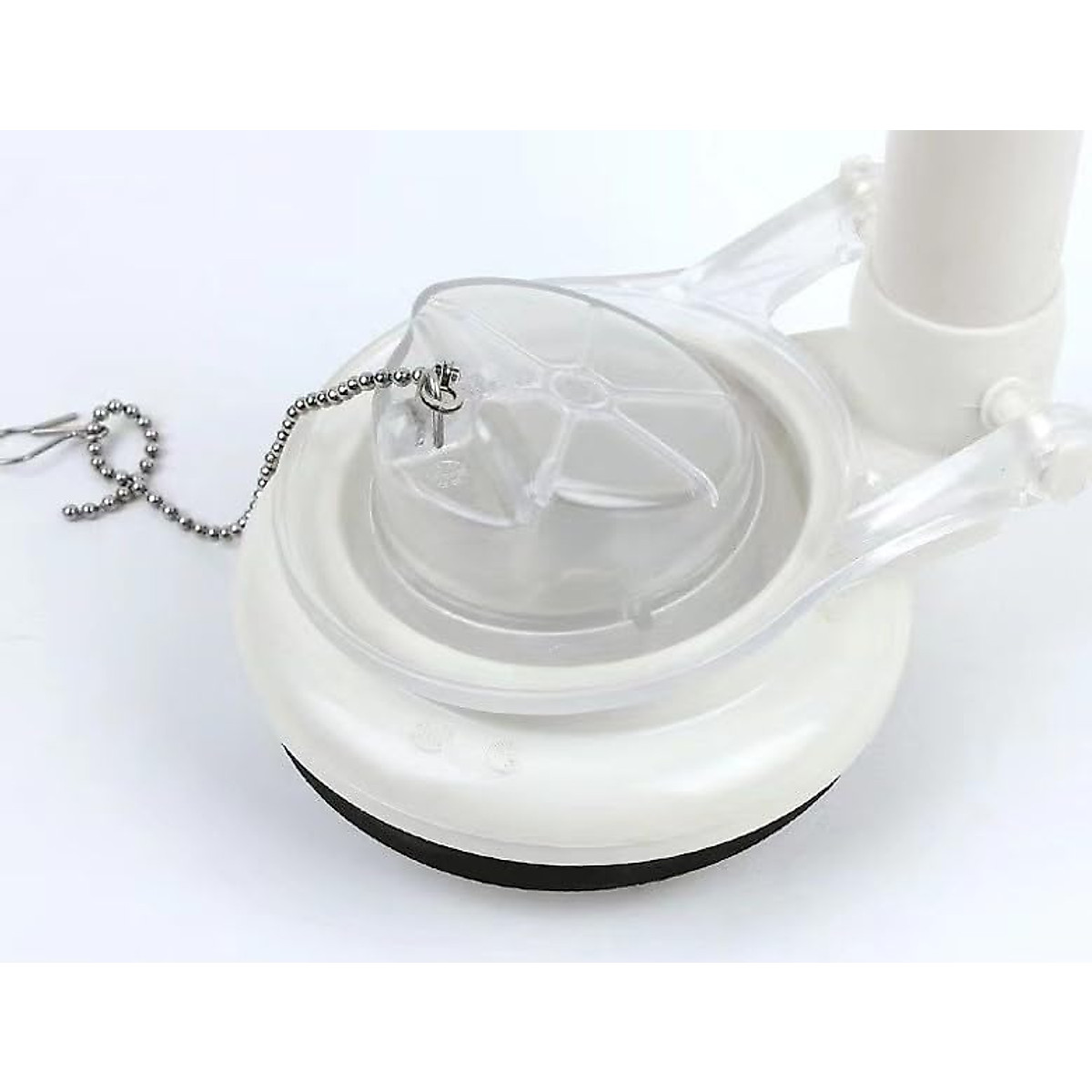 Ecochre Toilet Flappers Replacement Compatible for GA715014-GEG1 (Transparent) 3 Inch with Stainless Chain and Hook