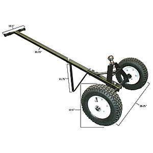 MaxxHaul 70225 Trailer Dolly with 12" Pneumatic Tires - 600 Lb. Maximum Capacity