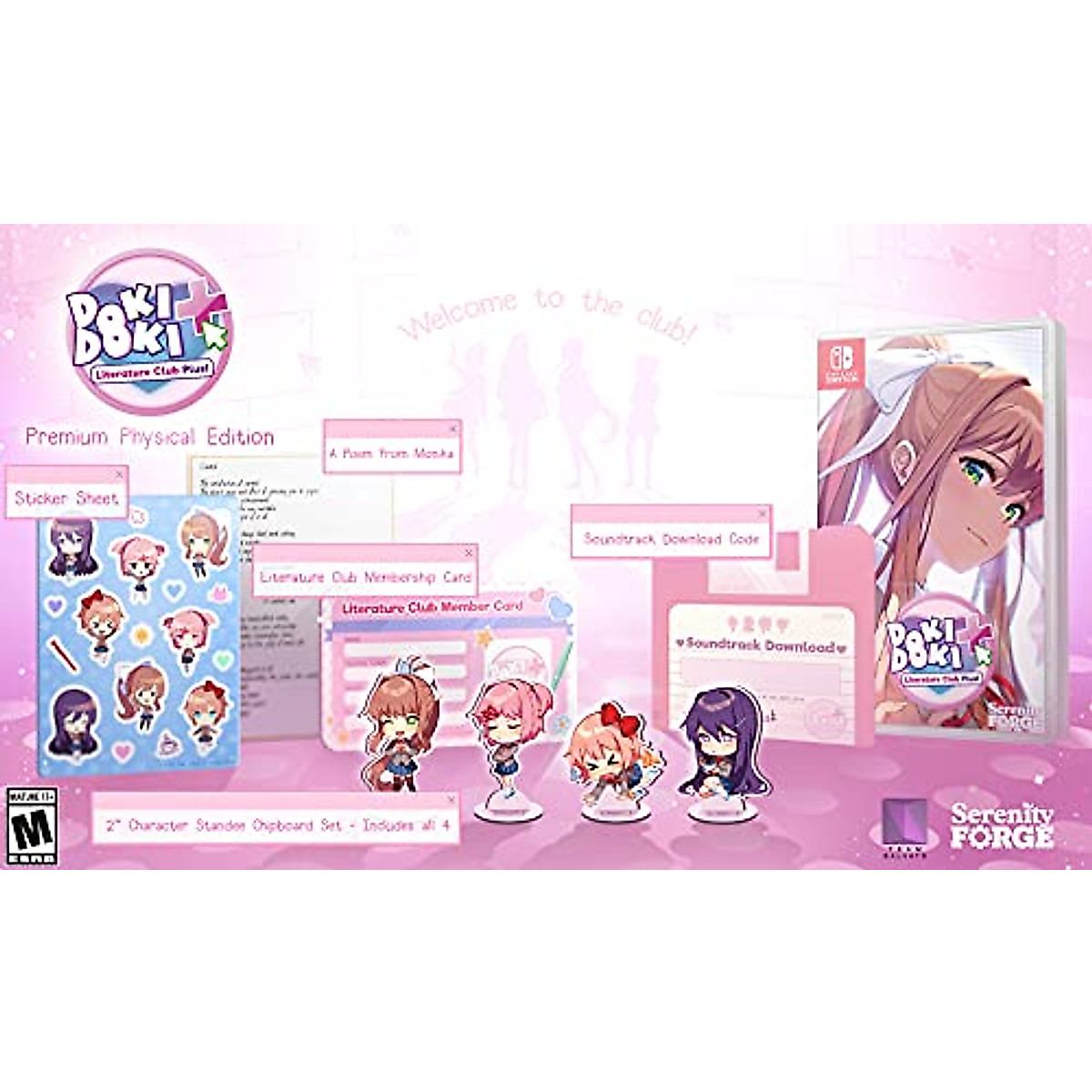 Doki Doki Literature Club Plus! Premium Physical Edition – Nintendo Switch