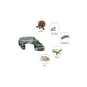 BIGWE Turtle Basking Platform for Aquarium Fish Tank,Designed for Aquatic Pets Such as Turtles, Reptiles, and Tortoises