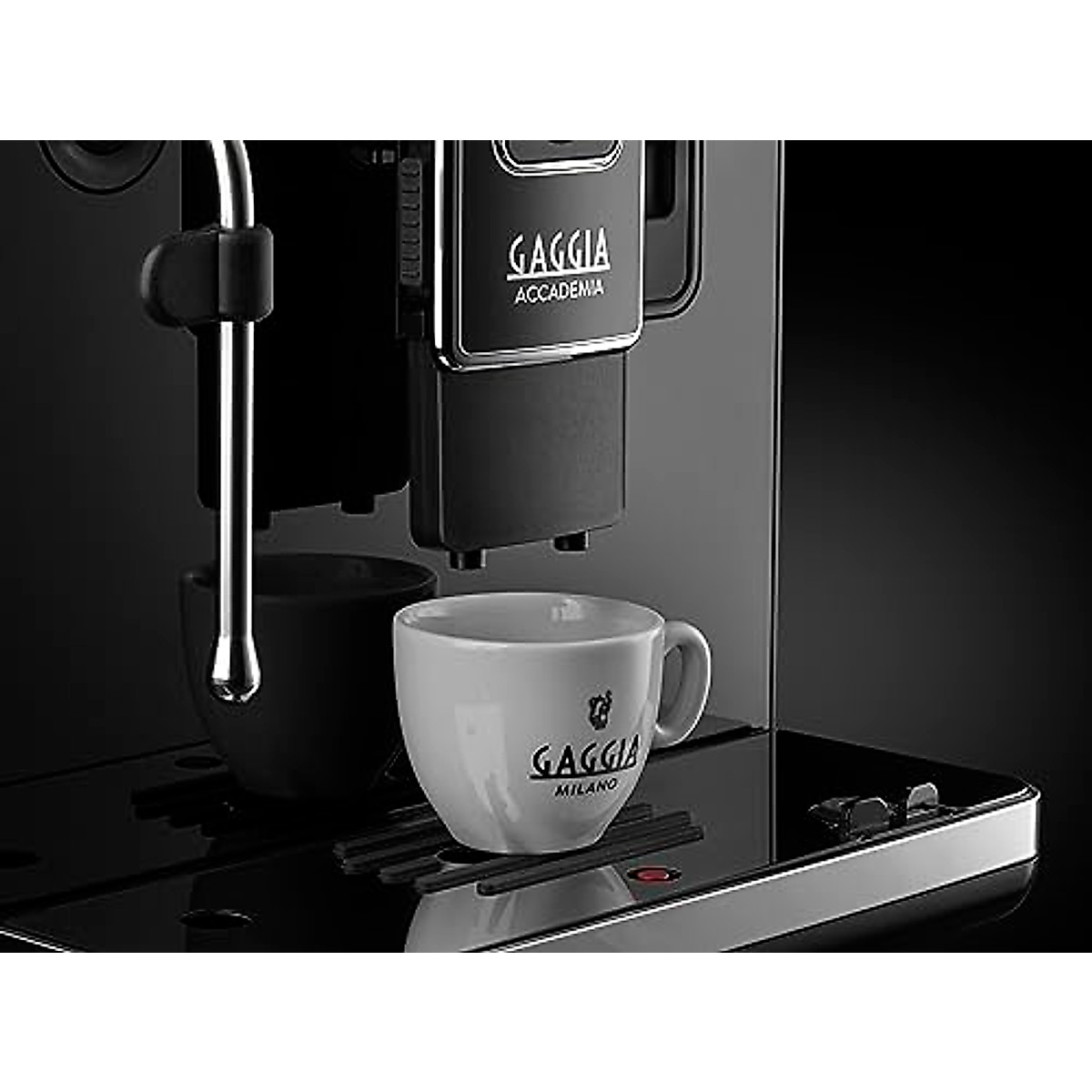 Gaggia Accademia Luxury Italian Fully Automatic Espresso Machine with 19 Customized drink settings,0.5 Liters,RI9782/46 Brushed Stainless