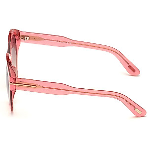 Tom Ford ROSANNA FT0661-72F SUNGLASSES Pink Frame w/Brown 54mm