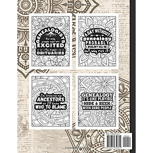 I Seek Dead People: A Coloring Book For Genealogists: Funny Genealogy Quotes For The Family Historian, Ancestry & DNA Enthusiast | Genetic Genealogist Gifts
