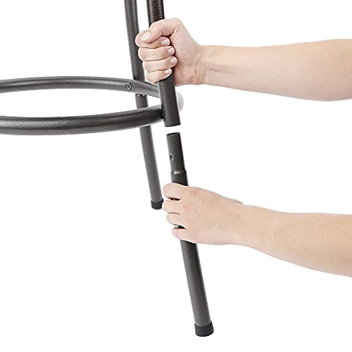 Cheyenne Stetson Adjustable Height Swivel Metal, Set of 3, Tan Barstool