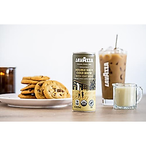 Lavazza Organic Cold Brew Coffee Variety Pack of 12 Count - Balanced, Complex, Smooth, Fruity, Sweet, Creamy, Medium and Dark Roast, 100% Arabica, USDA Organic and Rainforest Alliance Certified,1 Count(Pack of 12)