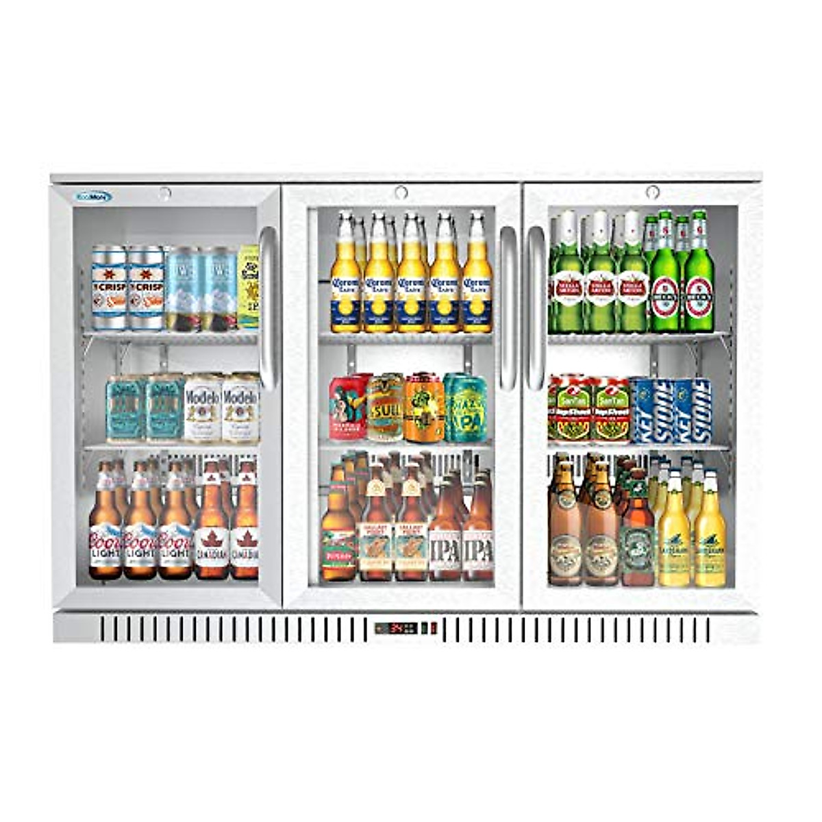 KoolMore BC-3DSW-SS Refrigerator, Triple Door, Stainless Steel
