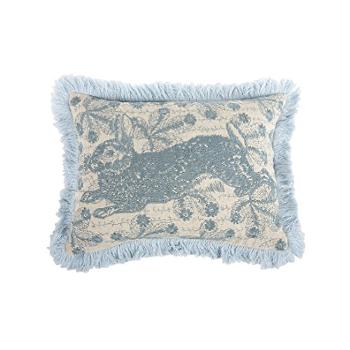 Thomas Paul Bunny Embroidered 12x16 Pillow