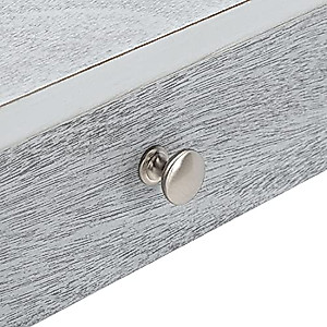 SAFAVIEH Home Collection Winsome Dark Grey 2-Drawer Office Living Room Bedroom Study Foyer Writing Desk DSK1402B, 0